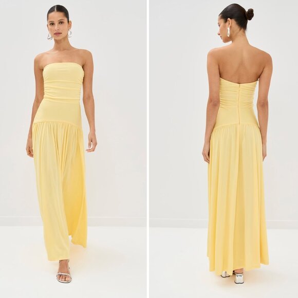 STAUD | Dresses | Staud Mariana Dress In Yellow | Poshmark